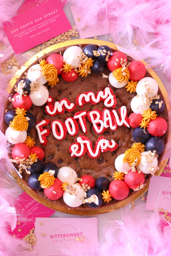 Football Era Cookie Cake | bittersweet-bakery