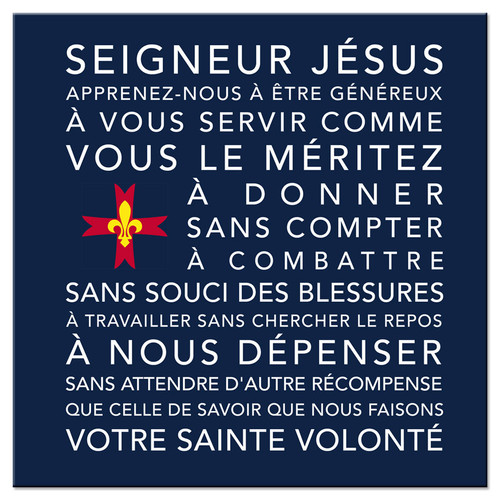 Prière scoute carrée | tableaux-laubis