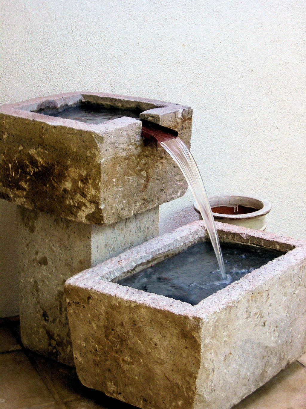 Mediterranean Limestone Waterfall | Fountains