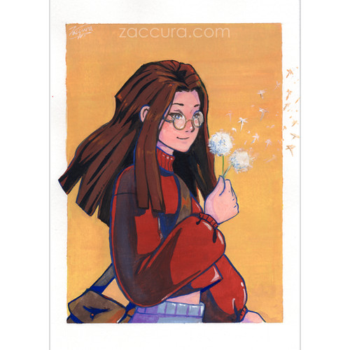 Autumn Puffs | 5" x 7" art print | Zaccura