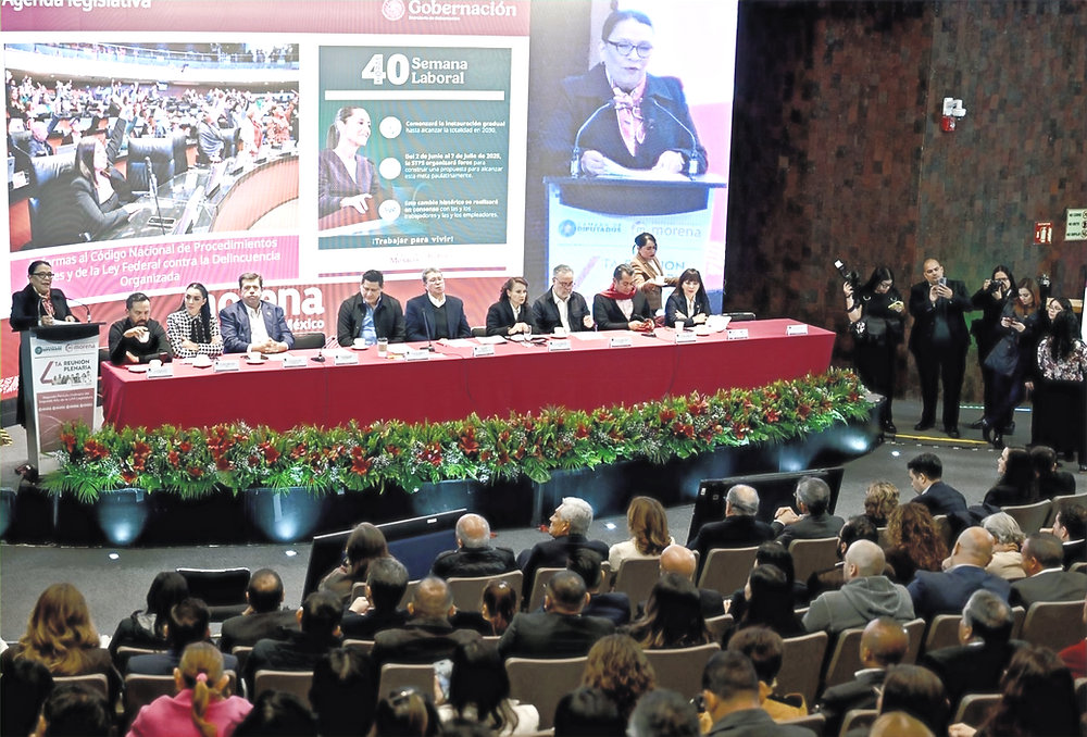 Inauguran 4ta Plenaria de Morena: Ricardo Monreal y Rosa Icela ...