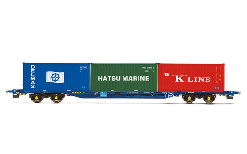 Hornby R6958 KFA Intermodal wagon in Touax livery with containers | A2B ...