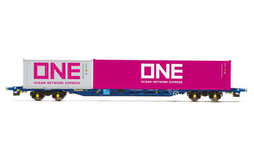 Hornby R6956 KFA Intermodal wagon in Touax livery with ONE containers ...
