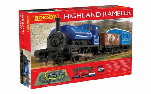 Hornby R1220 Highland Rambler train set with Class 0F 'Pug' 0-4-0ST in ...