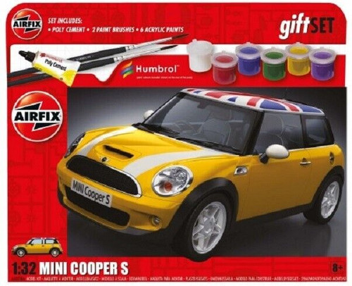 Airfix A55310A 1:32nd scale Mini Cooper S Gift set | A2B Model Railways