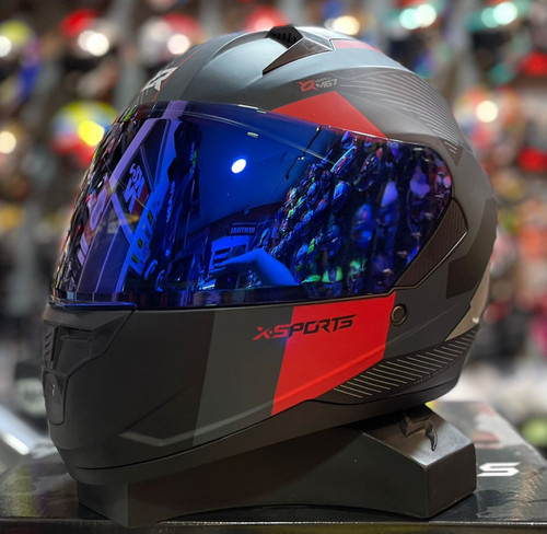 VISOR X-SPORTS M67 AZUL | Speed Helmets