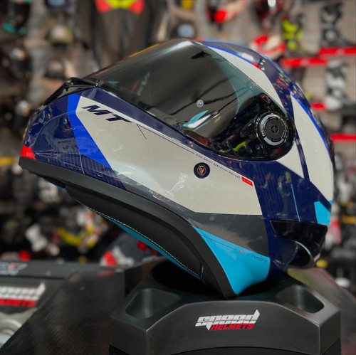 MT TARGO S KAY B5 AZUL BRILLO | Speed Helmets
