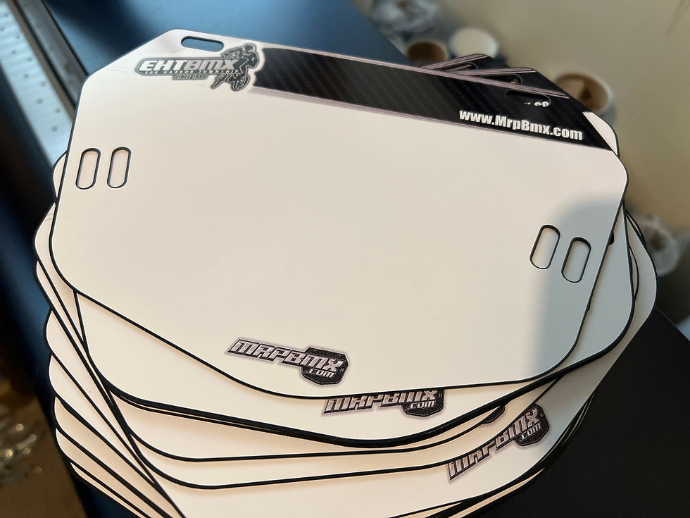 Bmx Number Plates by Mitchell Racing