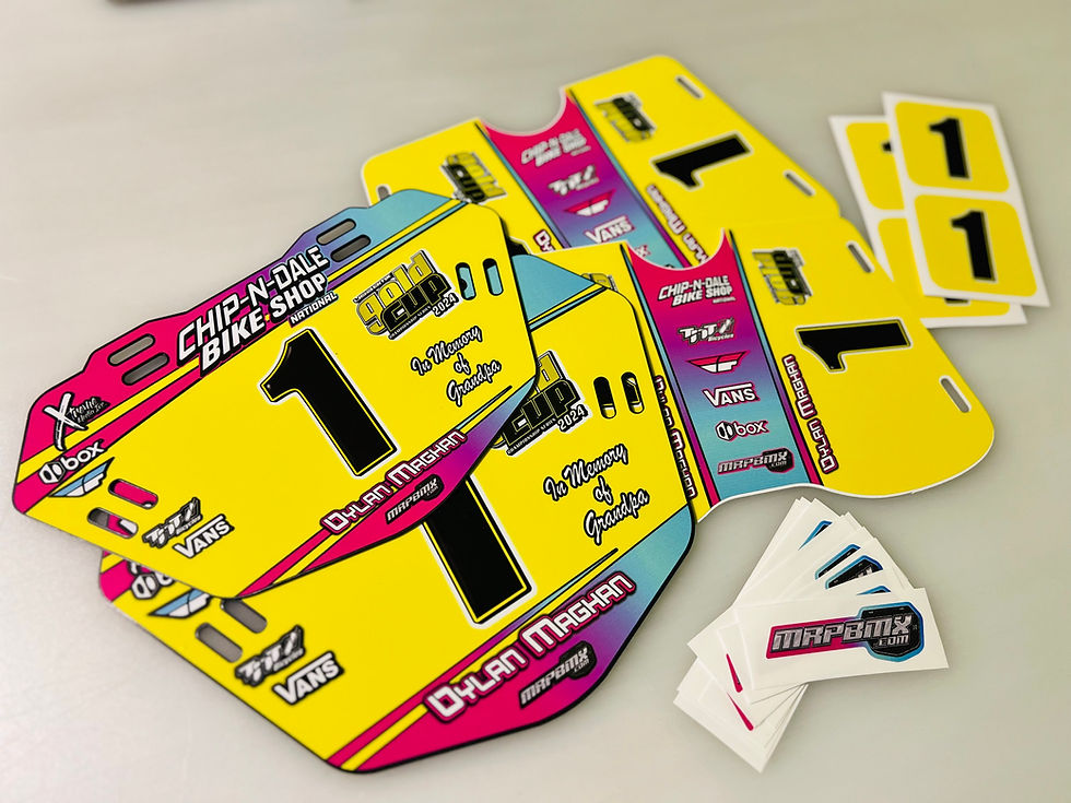 Custom BMX Number Plates | MRP BMX