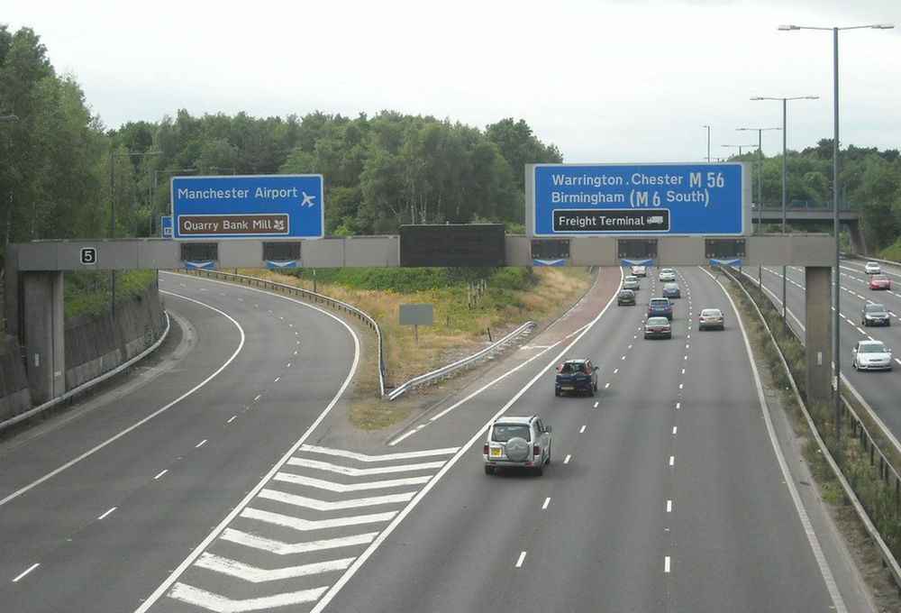Traffic Offence Report Issued To Minicab Driver Parked On Hard Shoulder Of Manchester Airport Spur traffic-offence-report-issued-to-minicab-driver-parked-on-hard-shoulder-of-manchester-airport-spur