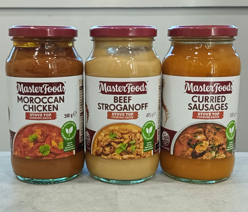 MASTERFOODS Cooking Sauces (vatious flavours) 490-510g | Food for Life