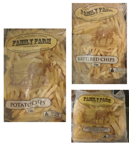 FAMILY FARM Chips (various options) 750g-1kg - from | Food for Life