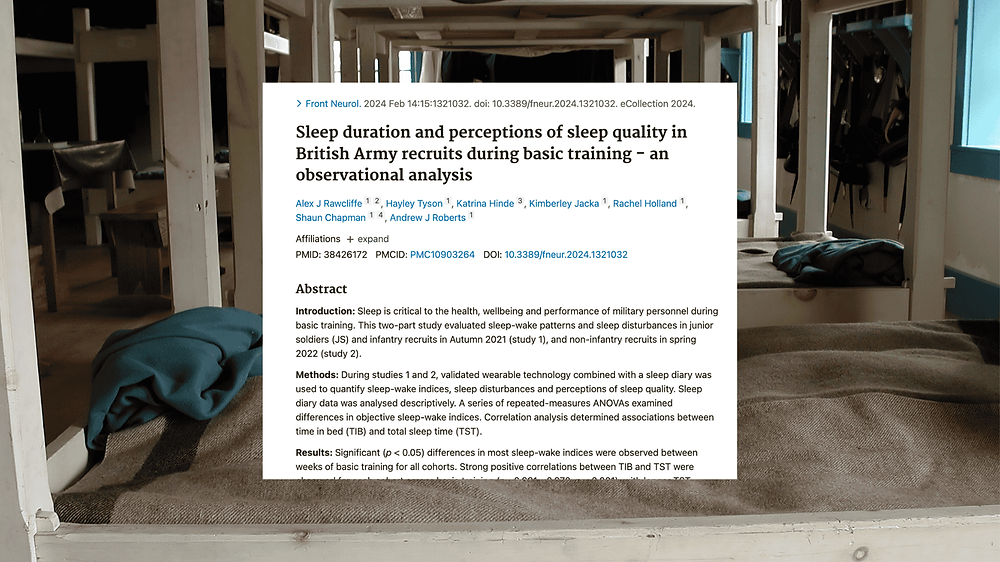 Sleepless Recruits: The Impact of Chronic Sleep Restriction on Army ...
