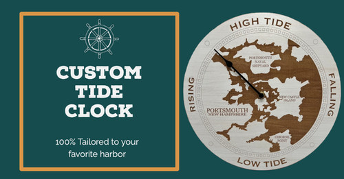 Custom Tide Clock | CoastalMaineDesigns