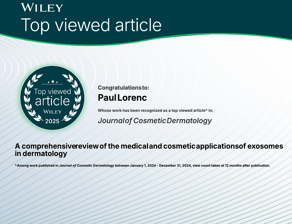 Dr. Lorenc's Research on Exosomes Ranked Among the Most-Read Papers in ...