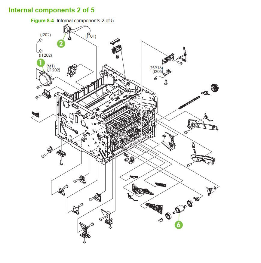 HP P2035 P2055 Laser Printer Diagrams