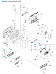 Part Diagrams- HP M651 M680 Printer Laser Printer