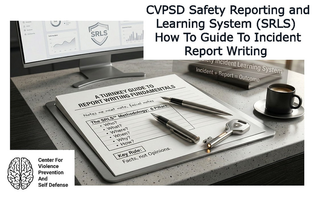 CVPSD Safety Reporting and Learning System (SRLS) How To Guide To ...