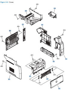 Part Diagrams- HP LaserJet Enterprise 500 MFP M521 M525 Printer