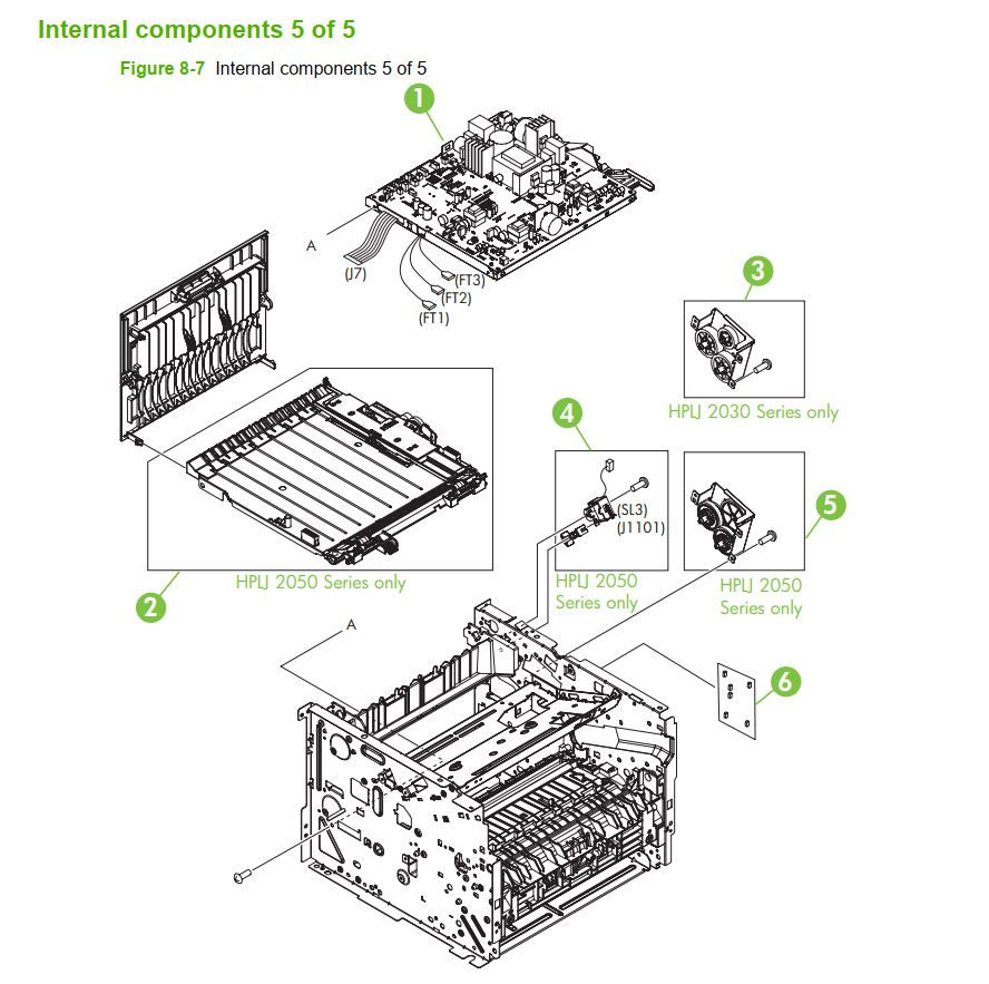 HP P2035 P2055 Laser Printer Diagrams