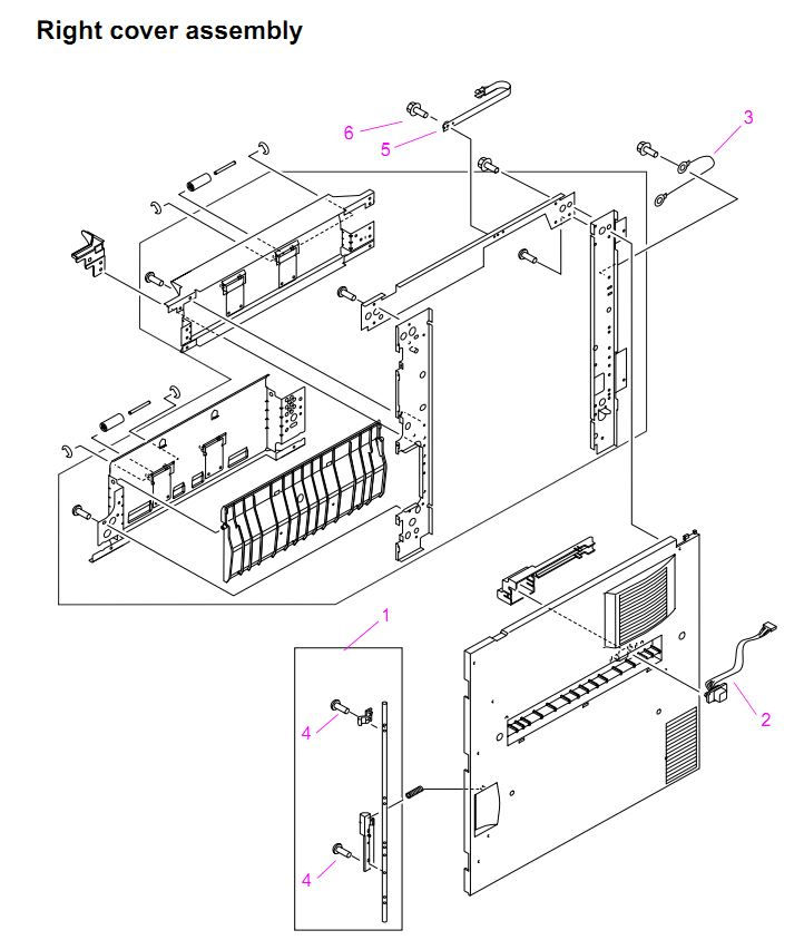HP LaserJet 9000 9040 9050 MFP Printer Parts Diagrams
