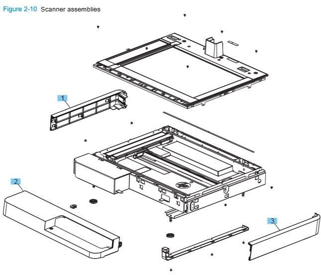 Part Diagrams- HP M806 M830 Laser Printer