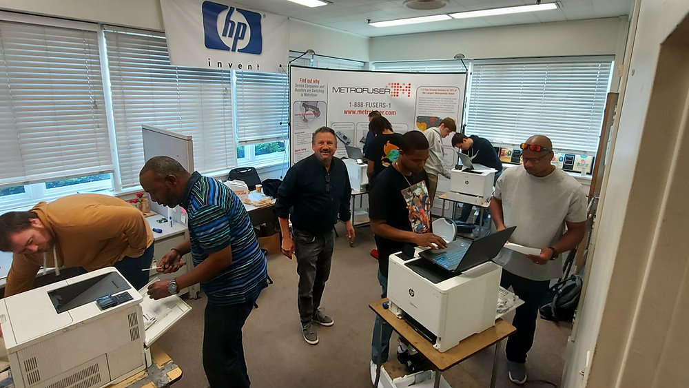 Hands on HP printer repair training class