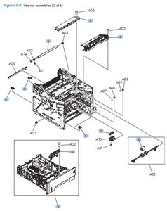 Part Diagrams- HP LaserJet Enterprise 500 MFP M521 M525 Printer
