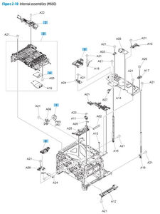 Part Diagrams- HP M651 M680 Printer Laser Printer