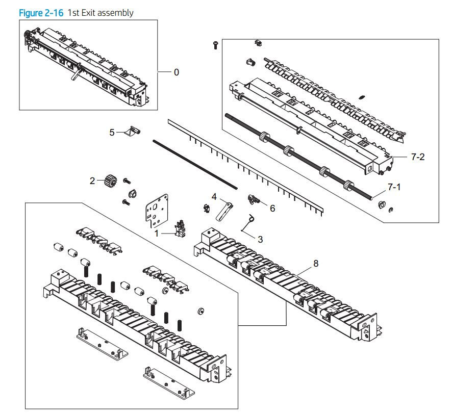 HP Color E77422 E77428 Laser Printer Diagrams Diagrams
