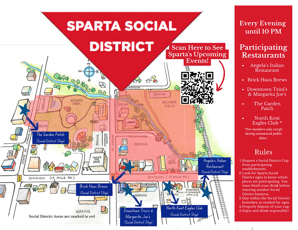 What to Know About Sparta's Social District! | Sparta Today | Michigan