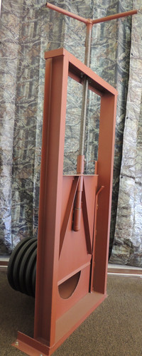 24" Screw Gate fits 15" Plastic Corrugated Pipe | number1duckpits