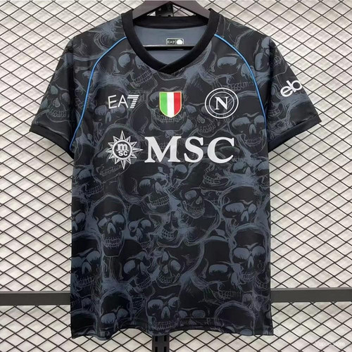 2023-2024 SSC Napoli Halloween Special Edition Football Shirt Skulls ...