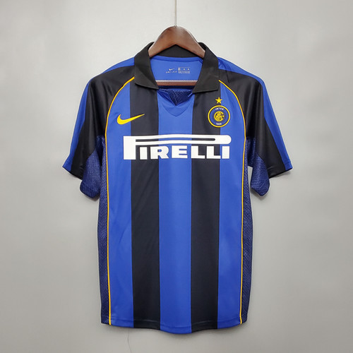 2001-2002 Inter Milan Home Retro Football Kit Internazionale R9 ...