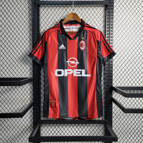 1998-1999 A.C. Milan Home Retro Football Kit | Nostalgia Retro Kit
