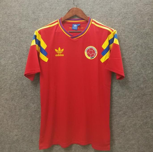 1990 COLOMBIA AWAY RED RETRO KIT WORLD CUP | Nostalgia Retro Kit