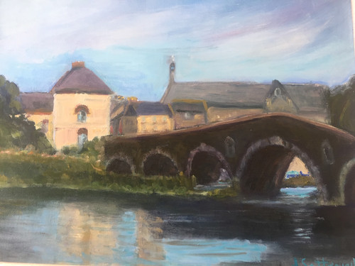 Seven Arch Bridge by Joyce Satterwhite Oil 15x19 | RAL Art Center