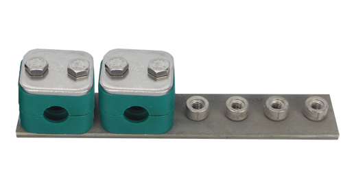 Standard Pipe Clamp C/W Cover Plate, Group Base Plate & Hex Bolt (NB ...