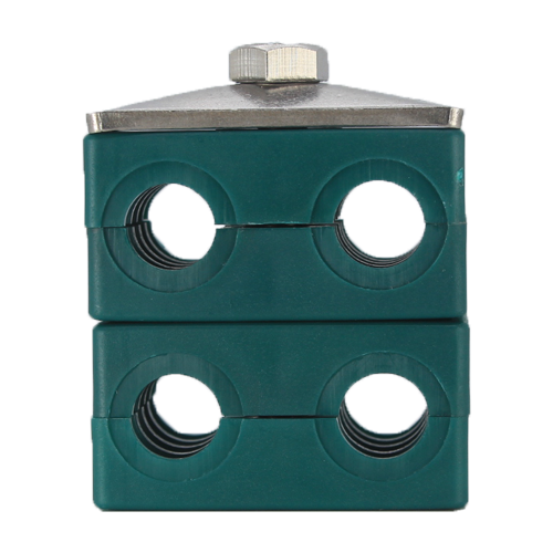 Twin Double/Trible Pipe Clamp C/W Cover Plate, Hex Bolt & Nuts ...