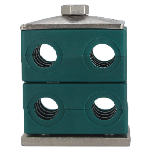 Twin Double Pipe Clamp C/W Cover/Base Plate, Locking Plate, Stacking ...