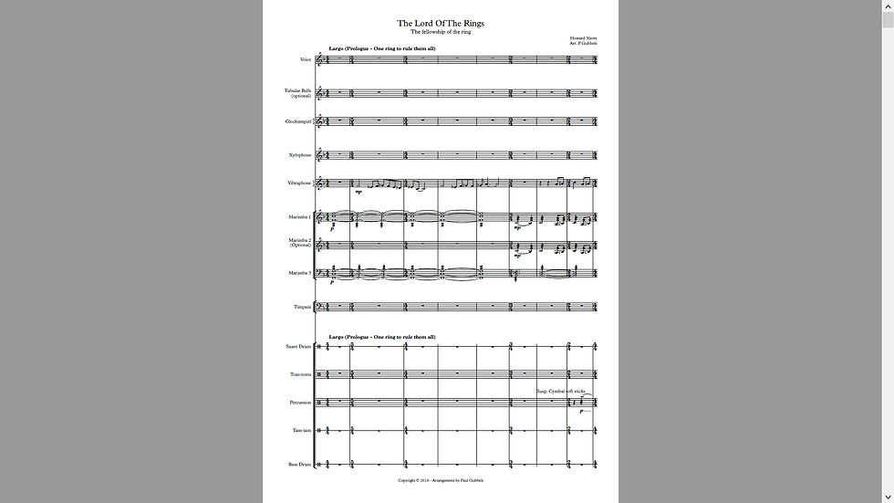 Pitched Percussion ensemble | pgubbels