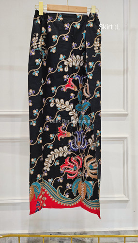 Size L- BATIK SKIRT LIPAT TEPI-LBR002 | batikbar