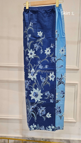 Size L- BATIK SKIRT LIPAT TEPI-LB001 | batikbar