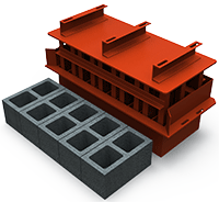 M9 Cavity Block MK3 Mould (190x190x390mm) | doubell