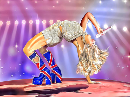 Sabrina Carpenter Juno London Bridge Pose London Night 2 - 2025 | alanfoxx