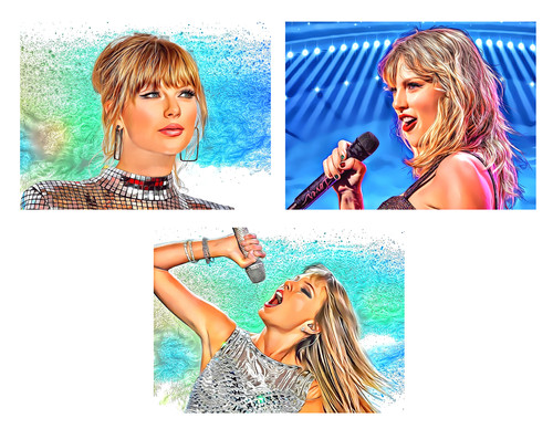 Taylor Swift Set #2 - “Close-Up”, “Adore”, “Delight” - 3 print set ...
