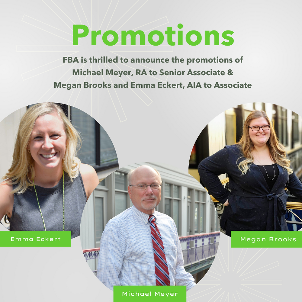 Michael Meyer, Emma Eckert, and Megan Brooks Promoted