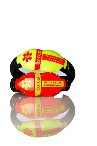 ICE-KEY BRACCIALE CON USB, NFC e QRCode - COLORI FLUO finitura lucida ...