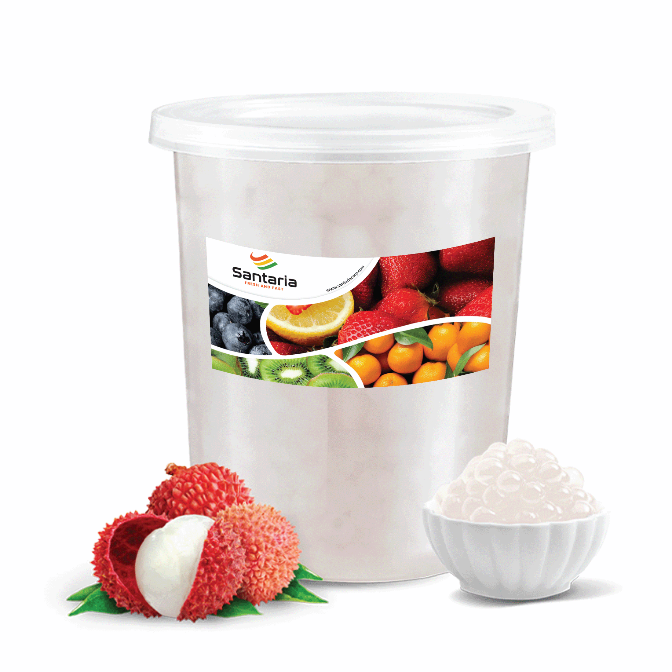 Lychee Popping Boba | Santaria Corp