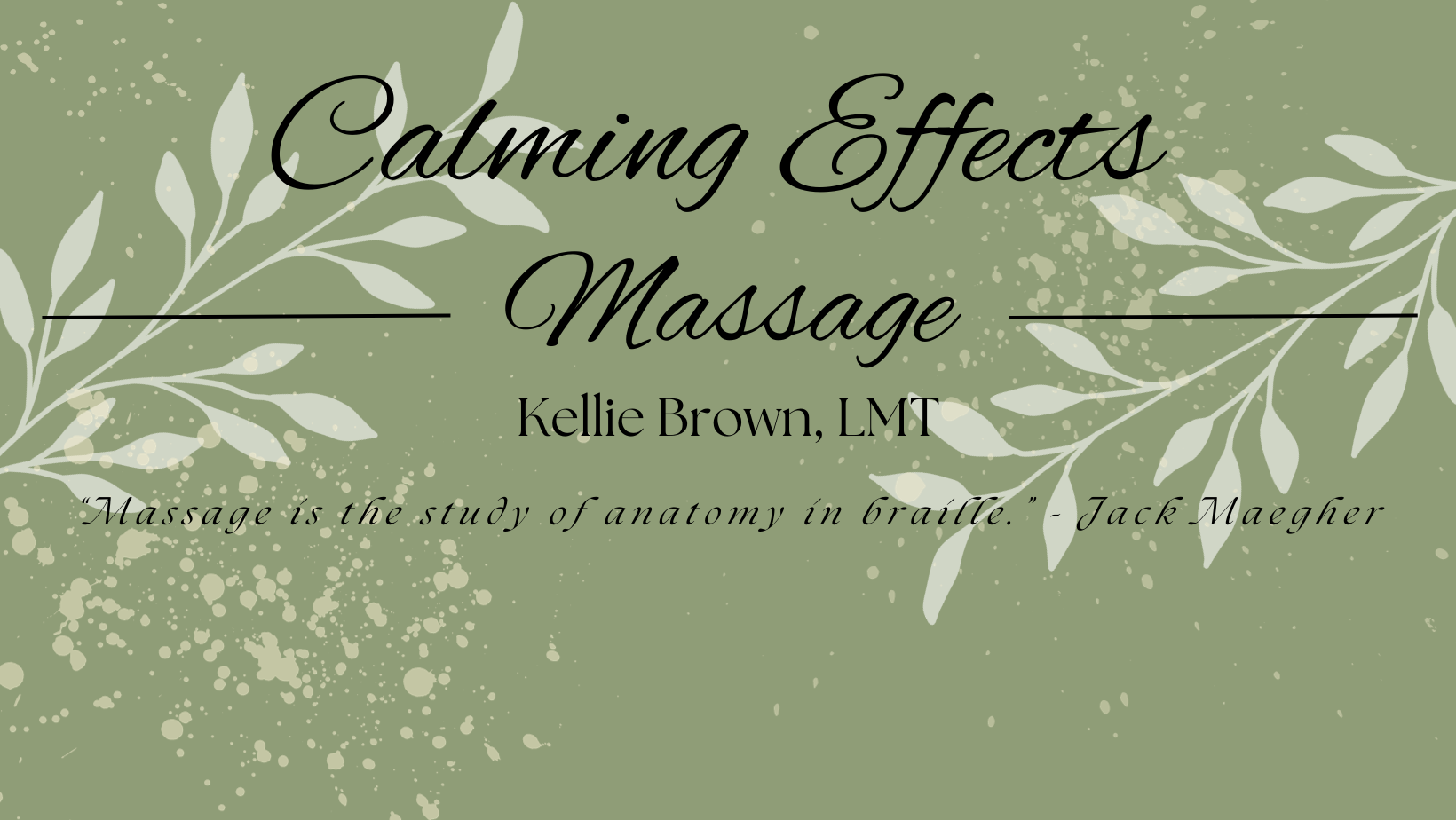 Calming Effects Massage Therapy